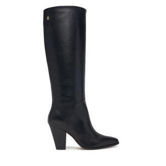 Tommy Hilfiger Stiefel Tommy Hilfiger Clean Tubular Knee Boot FW0FW09584 Schwarz