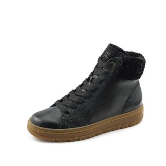 Paul Green Damen Hightop-Pauls mit Relax-Weite und Wechselfu&szlig;bett, Frauen Low-Top Sneaker,Warm gef&uuml;ttert,Strassenschuhe,Schwarz (Black),38.5 EU / 5.5 UK