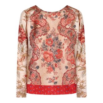 Pierre-Louis Mascia Femme, Blouses et Chemises, Multicolore, Taille: 44 FR Blouse en soie imprim&eacute;e