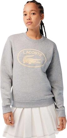 Lacoste Sweatshirt f&uuml;r Damen, Bio-Baumwolle, lose Passform (Grau)
