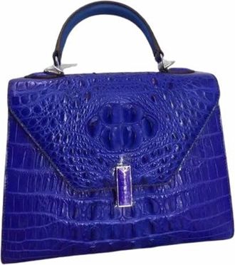Generic Sac cabas pour femme, sac &agrave; main de cr&eacute;ateur en cuir dalligator v&eacute;ritable, sac bandouli&egrave;re en cuir de crocodile