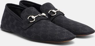 Gucci Mocassins Horsebit GG Canvas
