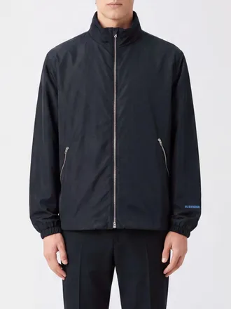Jil Sander Bomber en tissu technique d&eacute;perlant avec col montant et logo