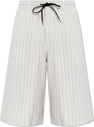 Yohji Yamamoto Homme, Shorts, Blanc, Taille: M Pinstripe Shorts