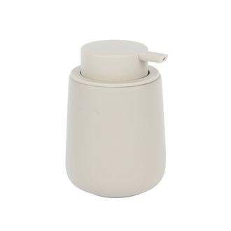 axentia Axentia Mondra Bad Serie Keramik Seifenspender, Softtouch Oberfläche, 300ml, Pflegeleicht, In 4 Farben: Dunkelblau, Taupe, Schwarz, Off-White - Zeitlo