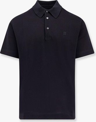 Givenchy Piqué cotton polo shirt with 4g embroidery - GIVENCHY - gender_Man