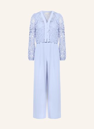Phase Eight Set Winona: Jumpsuit Und Jacke Aus Lochspitze blau