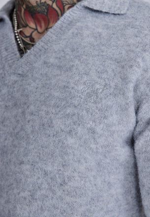 Siksilk Poloshirt SikSilk Herren Strick-Polo-Pullover