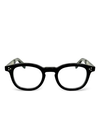 Yellows Plus lunettes de vue &agrave; monture ronde - Noir