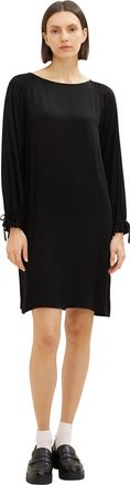 Tom Tailor Damen 1034045 Basic Kleid, 14482 - Deep Black, 44