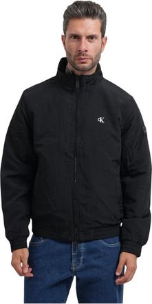 Calvin Klein Gepolsterte Nylon-Rei&szlig;verschlussjacke - - Jackets - Herren - Schwarzk - XL