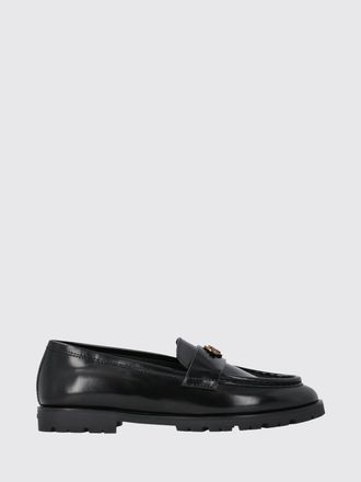 Pinko Mocassins penny Nora en cuir lisse avec barrette et logo m&eacute;tallique Love Birds