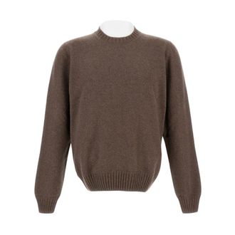 Gran Sasso Rundhals-Strickware - - Knitwear - Herren - Braun - S