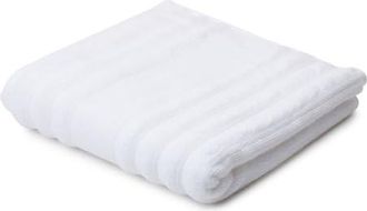 Gözze Mailand Frottier-Handtuch, Weich und saugfähig, 70% Bio-Baumwolle/30% Viskose (Bambus), Vegan, 50 x 100 cm - Weiß