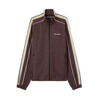 Palm Angels Homme, Sweatshirts et sweats &agrave; capuche, Brun, Taille: S Classic Logo Track Top