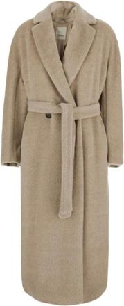 Max Mara Manteau ceintur&eacute; - Femme - Manteaux - Beige - Taille: 38 FR