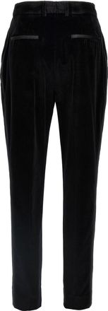 Dolce & Gabbana Velvet Tuxedo Trousers - Black