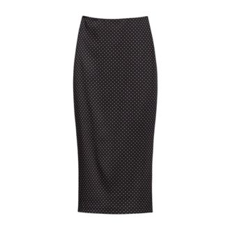 Aniye By Femme, Jupes, Noir, Taille: 40 FR Jupe Midi &agrave; Pois en Polyester