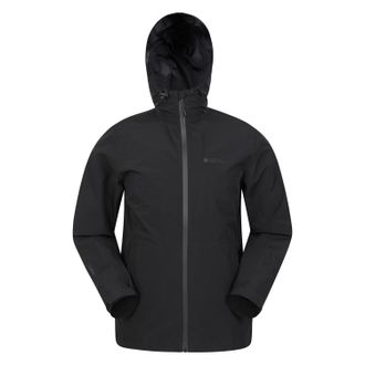 Mountain Warehouse Herren Covert Wasserdichte Jacke (Schwarz)