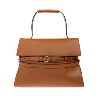 Moschino Lederhandtasche Medium - - Bags - Damen - Braun - ONE SIZE