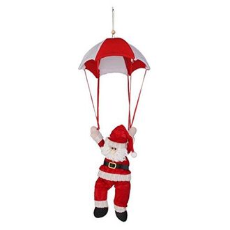 MagiDeal Poup&eacute;e P&egrave;re No&euml;l en Parachute D&eacute;coration Suspendue pour No&euml;l
