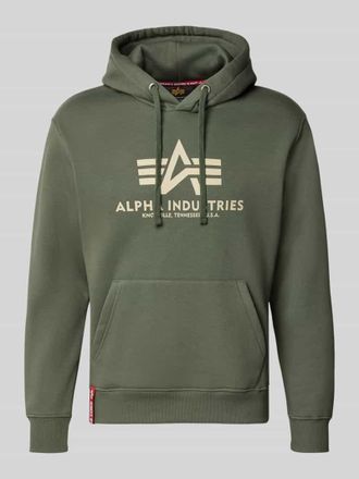Alpha Industries Regular Fit Hoodie aus Baumwoll-Mix mit Logo-Print