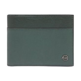 Piquadro Homme, Accessoires, Vert, Taille: ONE Size Portefeuille Carr&eacute; Noir avec Porte-Monnaie et Protection Rfid