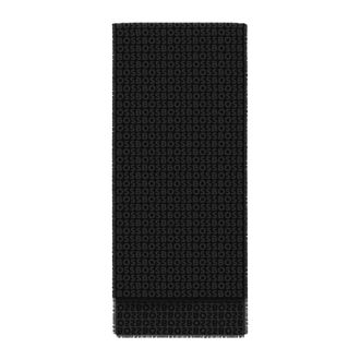 HUGO BOSS Homme, Accessoires, Noir, Taille: ONE Size &Eacute;charpe Noire avec Mini Franges