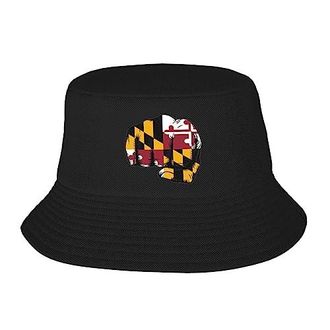 Generic Chapeau De Seau Unisexe Drapeau du Maryland Poing De Fer Chapeaux De Soleil De Plage Respirant &Eacute;t&eacute; Bonnet Soleil, pour Sports, La Randonn&eacute;e, Plage, 56