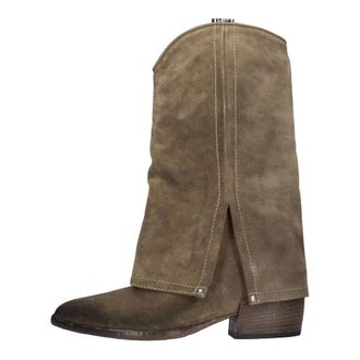 Elena Iachi Femme, Chaussures, Brun, Taille: 40 EU E3693 Velour Boot