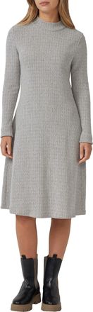 s.Oliver Strukturiertes Jerseykleid mit ausgestelltem Saum