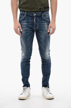 Dsquared2 Jeans Super Twinky Fit mit Ges&auml;&szlig;taschen mit Klappe 14cm Dsquared2