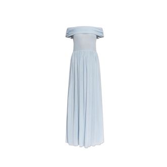 Rotate Rotate Birger Christensen, Femme, Robes, Bleu, Taille: 40 FR Robe &agrave; &eacute;paules d&eacute;nud&eacute;es