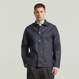 G-Star The Casper - Correct Slim Hemd - Dunkelblau - Herren