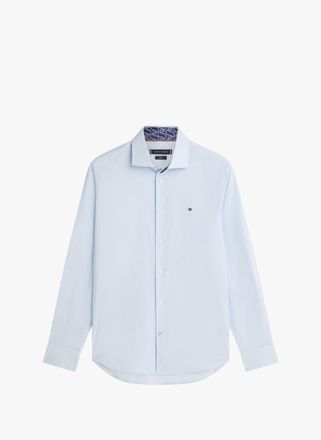Tommy Hilfiger Chemise droite &agrave; en coton m&eacute;lang&eacute;