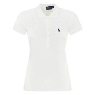 Polo Ralph Lauren Femme, Tops, Blanc, Taille: 42 FR Polo Piqué