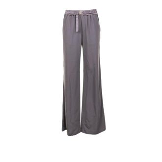 Ami Femme, Pantalons, Gris, Taille: 38 FR Pantalon Large Ceintur&eacute;