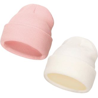 Dreshow Winter M&uuml;tze Damen Beanie M&uuml;tze Herren Strick Beanie Unisex Slouchy Beanie Weich Warme M&uuml;tze 2 St&uuml;ck