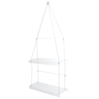 Artibetter Doppelst&ouml;ckiges H&auml;ngendes Pflanzenregal Transparent Robustes Fenster blumenst&auml;nder Aufbewahrungsrack f&uuml;r Blument&ouml;pfe Vielseitig Dekoratives Balkon Gar