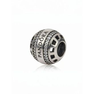 Pandora Silver Circ Logo - - Accessories - Damen - Grau - ONE SIZE