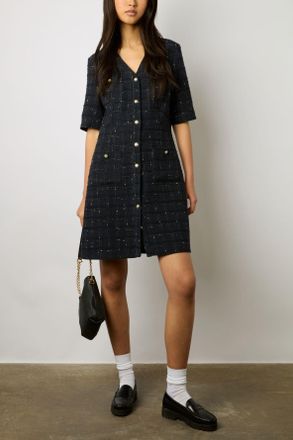 Gerard Darel Robe courte en tweed - ELENITA - Marine