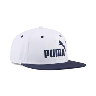 Puma Casquette &agrave; visi&egrave;re plate et logo N&deg; 1 Essentials, Accessoires, Blanc, OSFA