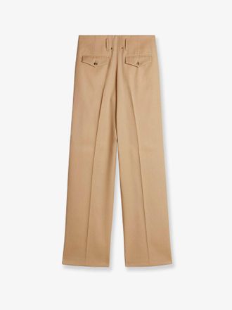Golden Goose Womens Trousers Flavia Virgin Wool Beige