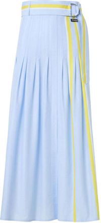 Akris Damen Rock aus Baumwoll-Chambray