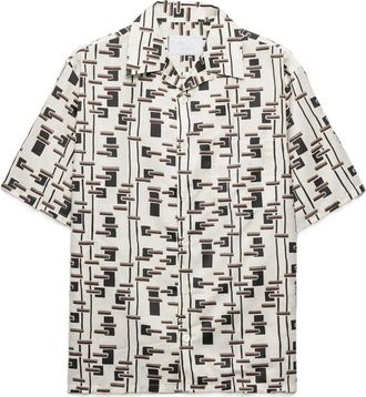 Prada Printed Cotton Blend Shirt