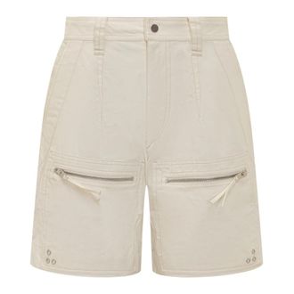 Isabel Marant Cotton Shorts - - Shorts - Damen - Beige - S