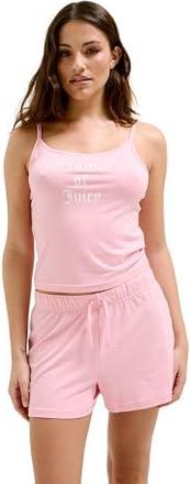 Juicy Couture Dreamin of Lounge Cami Top-Pyjama Oberteil Shirt Schlafshirt Schlafanzugoberteil Versch. Farben Haut de Pijama, Juicy Pink, M Femmes