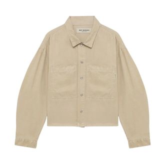 Roy Rogers Femme, Vestes, Blanc, Taille: 42 FR Classic Collar Tencel Shirt