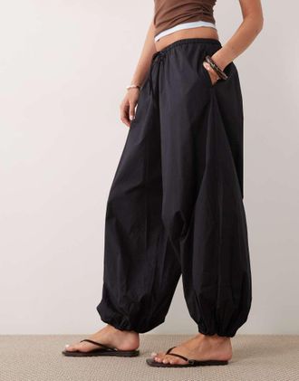 Cotton On Rio - Pantalon bouffant - Noir
