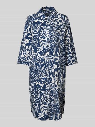 White Label Knielanges Hemdblusenkleid mit 3/4-Arm